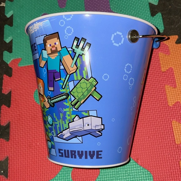 the tin box company | Other | Minecraft Themed Blue Bucket | Poshmark